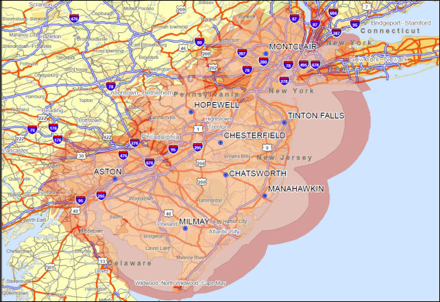 New Jersey Digital Radio System Coverage Maps TRBOCOM.com Radios With ...